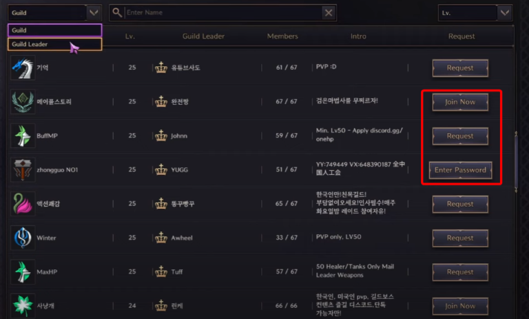 Throne and Liberty Beginners Guide: Guilds