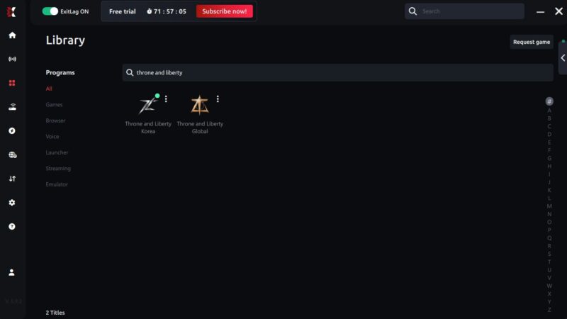 ExitLag for Throne and Liberty: 57% Discount - throneandliberty.online