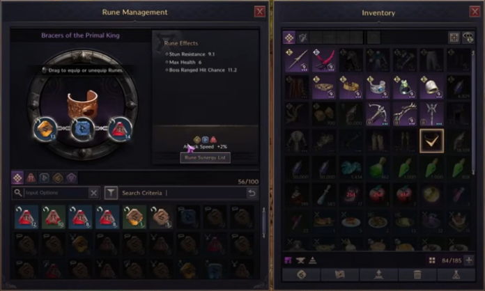 Throne and Liberty: Rune Synergy Bonuses